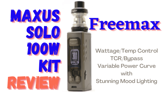 Freemax Maxus Solo 100W Mod Kit Review / Includes the Fireluke Solo Ta ...